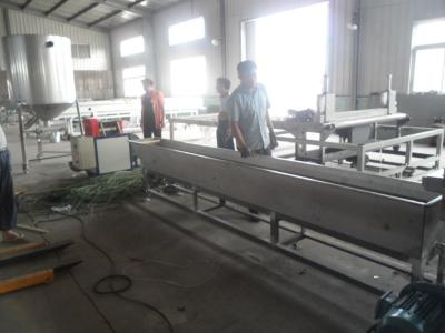 China 1000kg/h Recycled Plastic Granules Machine with 33:1 L/D Ratio for PP PE PET Pelletizing for sale