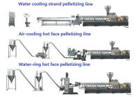 China PET Recycled Die Head Cutting Granule Extruder , Wasted Flakes Pelletizer for sale
