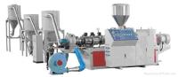 China Double Screw Hot Cutting Plastic Pelletizer Machine 60KW 380V for PVC with 200-500KG/h Capacity for sale