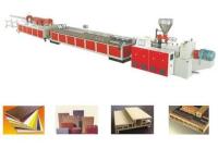 China WPC Profile Production Line with Double Screw Extruder - 160-280kg/h Output, 400mm Max Width for PE/PP/PVC Wood Composite Manufacturing for sale