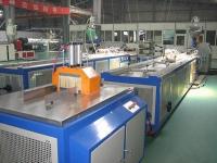 China WPC Floor Profile Extrusion Line with 50-75% Wood Content & 400mm Max Product Size for Outdoor Construction Materials for sale