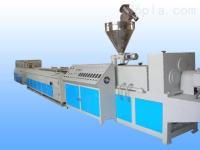 China Water Resistant WPC Profile Extrusion Line with Twin Screw Extruder - 160-280kg/h Output, 75% Wood Content for sale