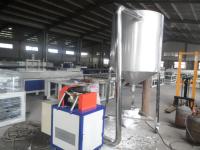 China Die Face Flakes Plastic Granule Single Screw Extruder / Water Ring Pellet Machine for sale