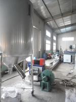 China Die Face Flakes Plastic Granule Single Screw Extruder / Water Ring Pellet Machine for sale