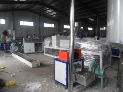 China PP PE Two Stage Masterbatch Granule Plastic Extrusion Machine 65mm 220kg per Hour for sale