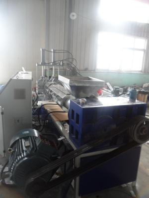 China PE PP Bottle Flakes Recycling Pellet Extrusion Machine 90mm Screw 500kg/h for sale