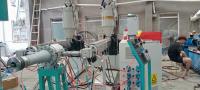China Single Wall Corrugated Pipe Extrusion Line PE Plastic Washing Machine for sale