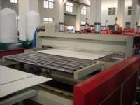 China Full Automatic WPC Foam Board Machine with Double Screw Extruder | 1220×2440mm Board Size | 50-75% Wood Powder Content for sale