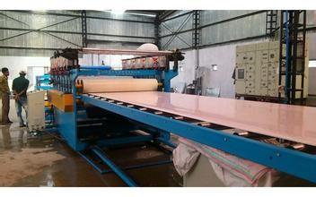 China Automatic WPC Foam Board Machine With Double Conical Screw For Toilet / Bath Cabinet for sale