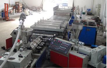 China WPC Building Template Foam Board Machine with Double Conical Screw - 1220x2440x30mm Output for Cabinet Manufacturing for sale