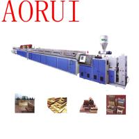 China WPC Floor Panel Plastic Profile Extrusion Line for PP PE Wood Composite 80mm for sale