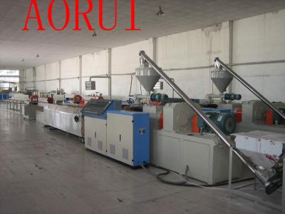 China PVC WPC Profile Production Line 65mm Twin Screw Extruder for Ceiling Decoration for sale