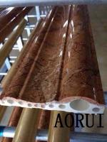 China WPC Plastic Composite Extrusion Line 65mm 132mm for Bathroom Cornerstone for sale