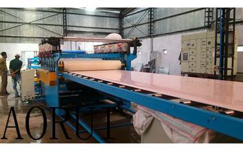China Marble Imitation Floor WPC Profile Production Line - 400mm Max Size, 50-75% Wood Powder Addition for sale