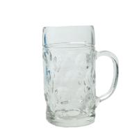 China 500ML Classic Glass Beer Mug With Handle Customized Acceptable for sale
