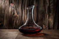 China Transparent Glass Wine Decanter Drinking Hand Blown Wine Carafe for sale