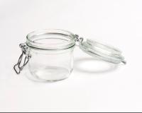 China 200ML Wide Mouth Empty Glass Jars With Lids for Food Storage for sale