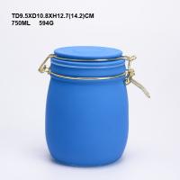 China Sealable Transparent Glass Jars With Clip Lids Watertight Solution for sale