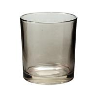 China Round Glass Candle Votive Holders 2.5 Inches Transparent Candle Holder 300ML for sale