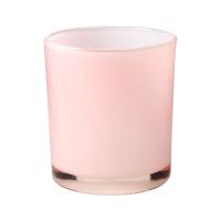 China Round Glass Candle Votive Holders 2.5 Inches Transparent Candle Holder 300ML for sale