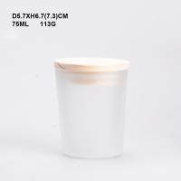 China Customized Small Glass Votive Candle Holders 95ML With Thick Base for sale