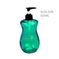 China Bathroom Colored Glass Soap Dispenser Bottles 18OZ Eco Friendly for sale