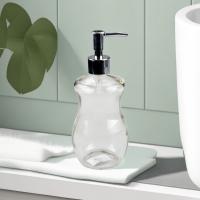 China Bathroom Colored Glass Soap Dispenser Bottles 18OZ Eco Friendly for sale