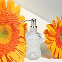 China Bathroom Refillable Liquid Soap Dispenser Glass Hand And Dish Soap Dispenser Set for sale