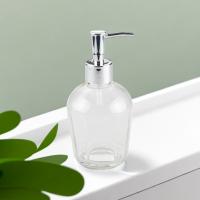China OEM 13oz Glass Soap Dispenser Bottles With Plastic Pump Versatile for sale