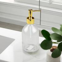 China Lotion Glass Soap Dispenser Bottles Smooth 500ML Glass Hand Soap Bottles for sale