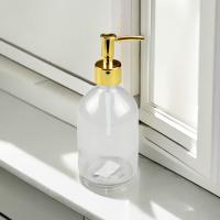China Lotion Glass Soap Dispenser Bottles Smooth 500ML Glass Hand Soap Bottles for sale