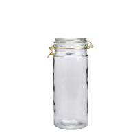 China Versatile Empty Glass Jars 1550ML Large Glass Storage Jar With Clip Lid for sale
