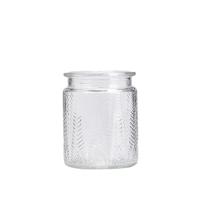 China Home Scented Glass Jar Candles 12OZ Small Candle Glass Holders Smooth for sale