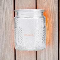 China Home Scented Glass Jar Candles 12OZ Small Candle Glass Holders Smooth for sale