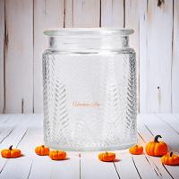 China Home Scented Glass Jar Candles 12OZ Small Candle Glass Holders Smooth for sale