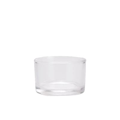 China 1 Inch Small Glass Votive Candle Holders Tealight 40ML Transparent for sale