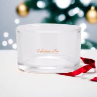 China 1 Inch Small Glass Votive Candle Holders Tealight 40ML Transparent for sale