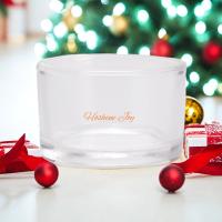 China 1 Inch Small Glass Votive Candle Holders Tealight 40ML Transparent for sale