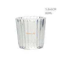 China 80ML Tealight Glass Votive Candle Holders For Wedding Table Centerpiece for sale