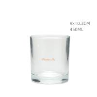 China 16OZ Cystal Clear Glass Candle Holders Aromatherapy Votive Candle Jar for sale