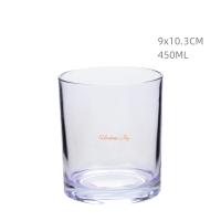 China Purple Colored Glass Votive Candle Holders Jars 16OZ Smooth Surfaces for sale