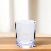 China Purple Colored Glass Votive Candle Holders Jars 16OZ Smooth Surfaces for sale