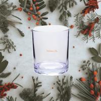 China Purple Colored Glass Votive Candle Holders Jars 16OZ Smooth Surfaces for sale
