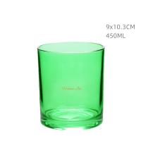 China 16OZ Green Glass Votive Candle Holders Jar Meticulously Handcrafted for sale