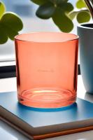 China Large Red Glass Votive Candle Holders 4 Inch Soy Wax Candle Jars for sale