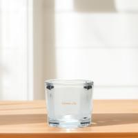 China Crystal Glass Birthday Candle Holders Clear Tea Light Candle In Glass Jar for sale