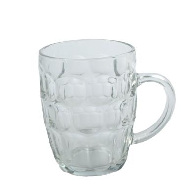 China Customized Personalized Glass Beer Mug Transparent 20 Ounces for sale