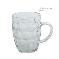 China Customized Personalized Glass Beer Mug Transparent 20 Ounces for sale