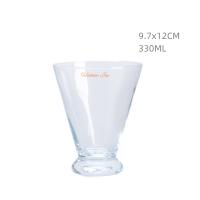 China Mahine Blown Glass Milkshake Cup 330ML Handmade Glass Ice Cream Cup for sale