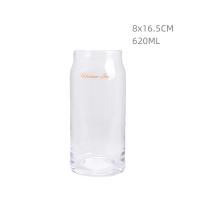 China Daily Clear Glass Drinking Cups 620ML Classic Designed Handcrafted for sale